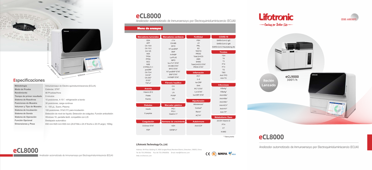 Folleto de ecl8000 Español - Address: 4 th Floor, Building 15, 1008 ...
