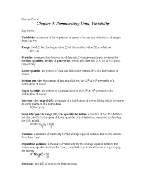 Chapter 1 Power Point - Notes - What is Statistics? The term ...