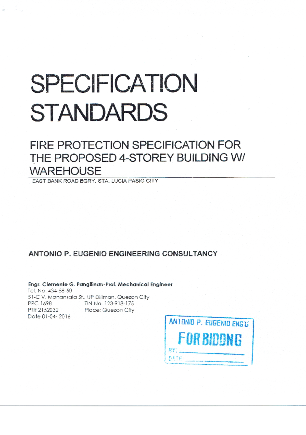 Citistores- FIRE Protection Specification Standards - computer science ...