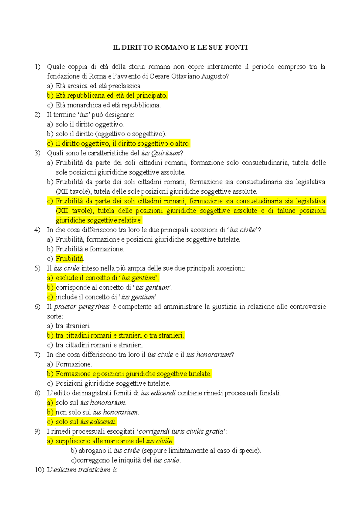 Il diritto romano e le sue fonti - IL DIRITTO ROMANO E LE SUE FONTI ...