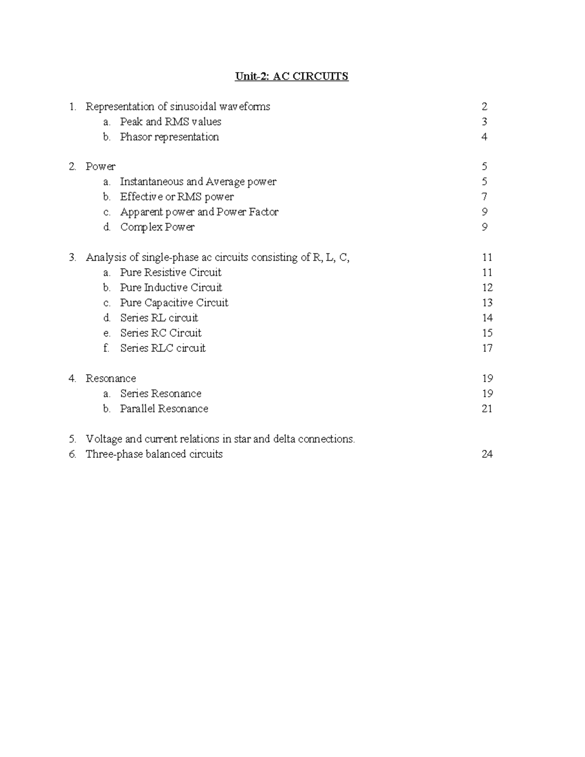 AC Circuit - this lecture notes consist of representation of phasor ...