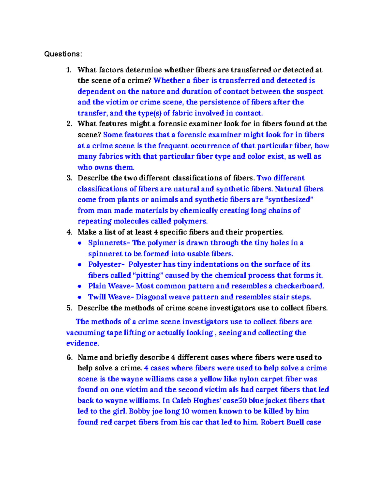 Fiber Web Quest 2 23 - yhnyrth - Questions: 1. What factors determine ...
