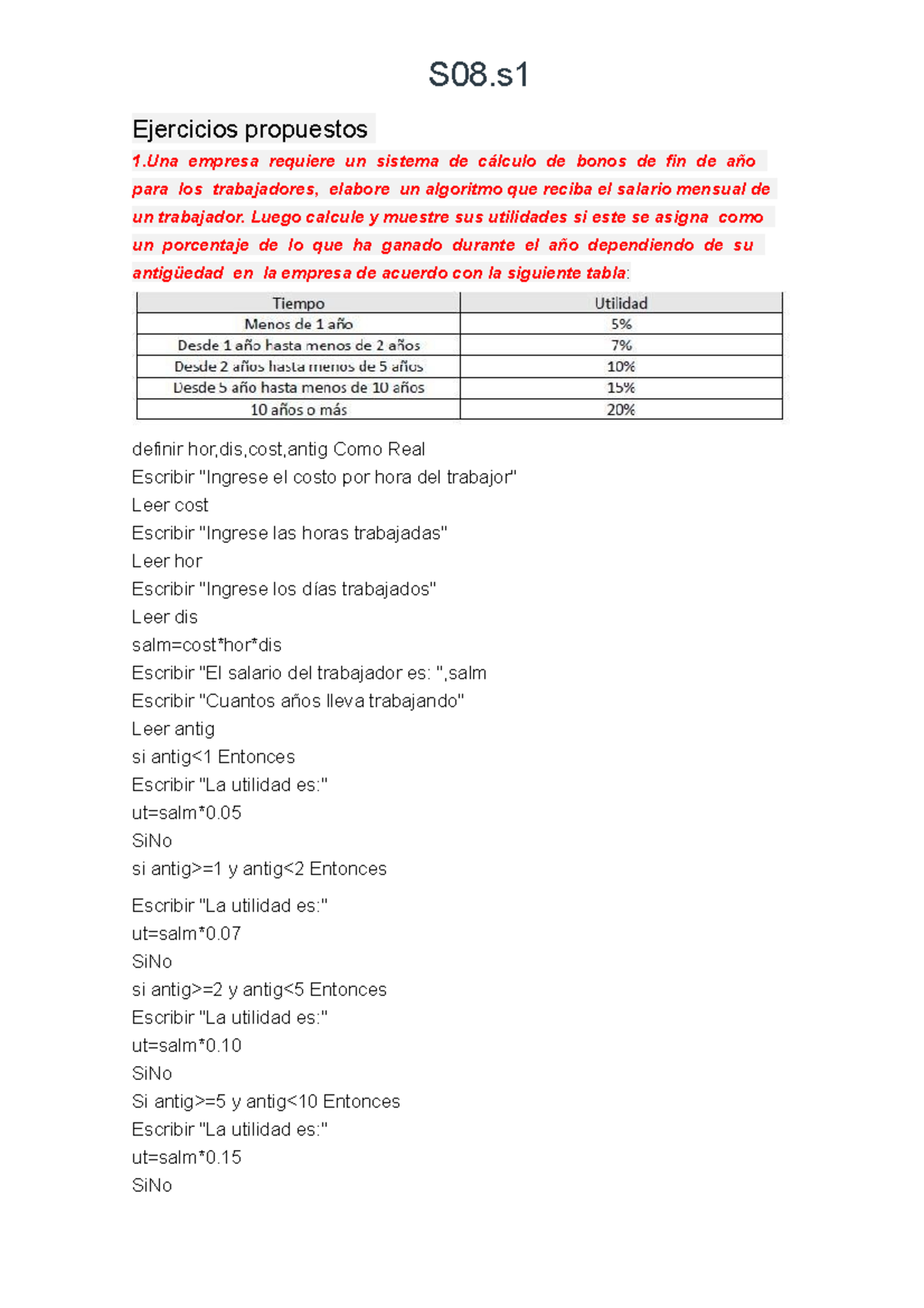 S08.s1 - Resolver ejercicios - S08 Ejercicios propuestos 1 empresa requiere un sistema de ...