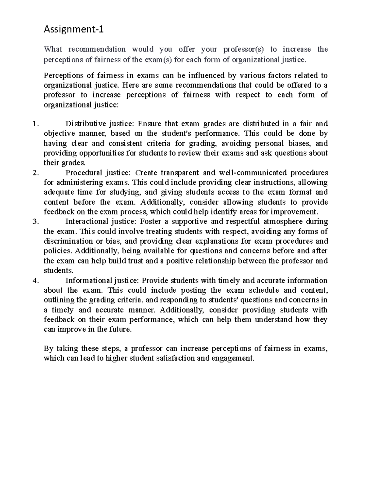 Assignment-1 - Assignment - Assignment- What recommendation would you ...