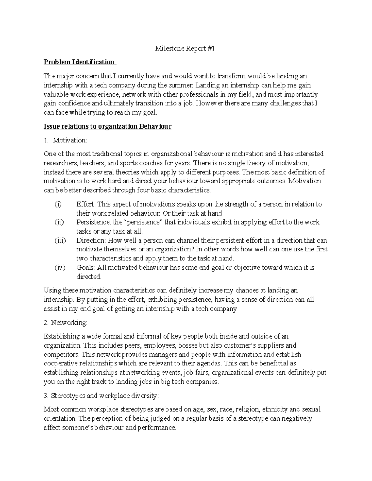 Milestone Report#1 - Lecture notes 1 - Milestone Report # Problem ...