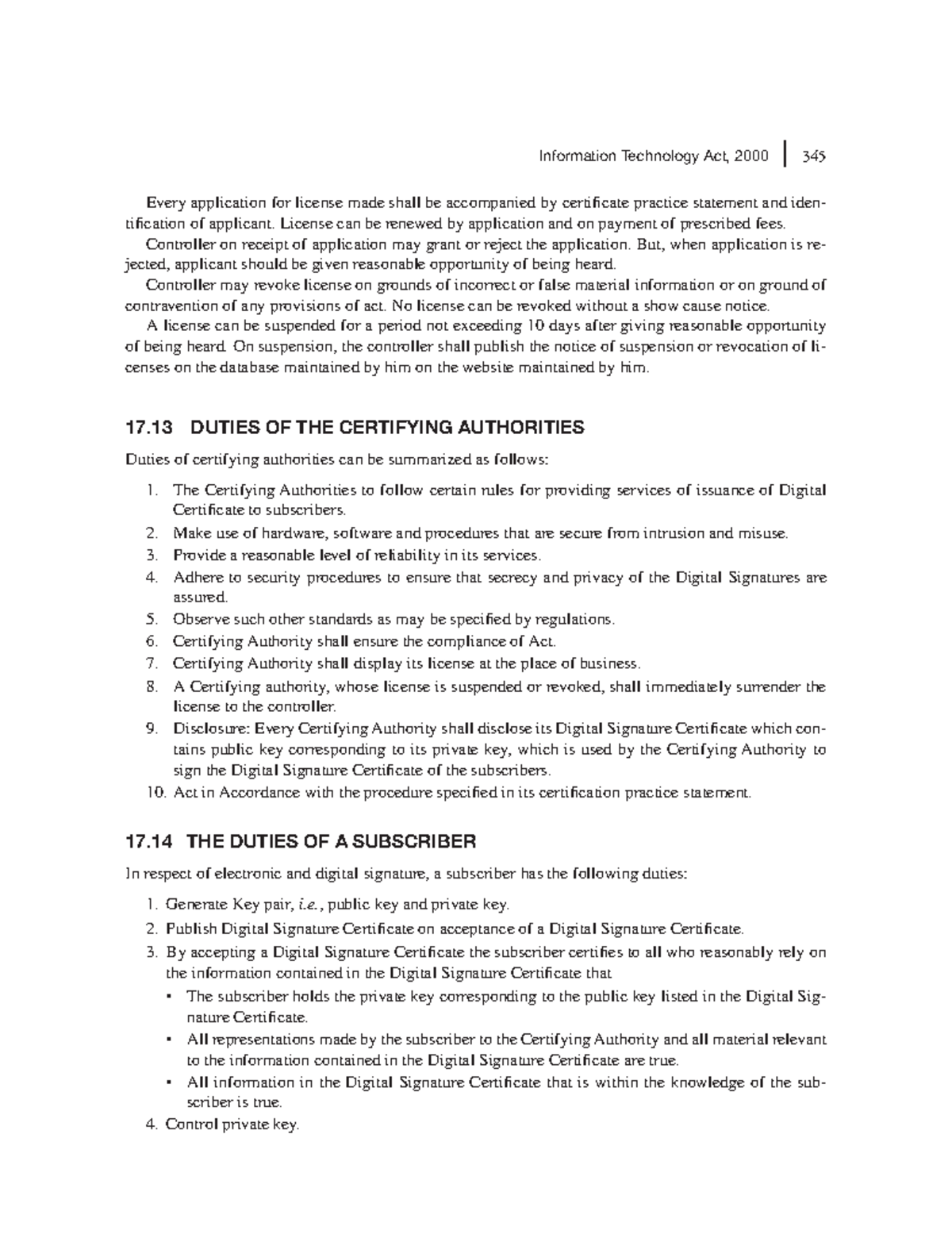 Zlib - n/a - Information Technology Act, 2000 345 Every application for ...