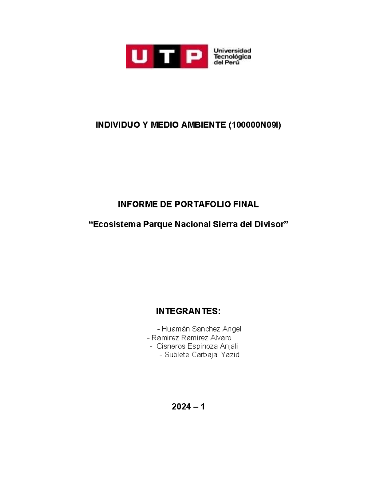 Wazaaaaaaaaaaa - Hola - INDIVIDUO Y MEDIO AMBIENTE (100000N09I) INFORME ...