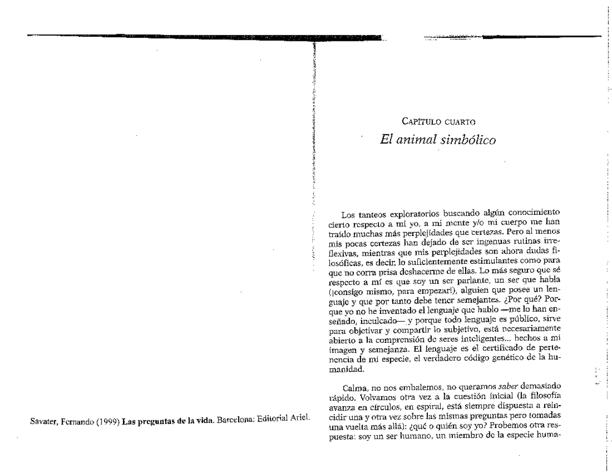 U4 L1 El animal simbolico - Filosofía Adminitrativa - Studocu