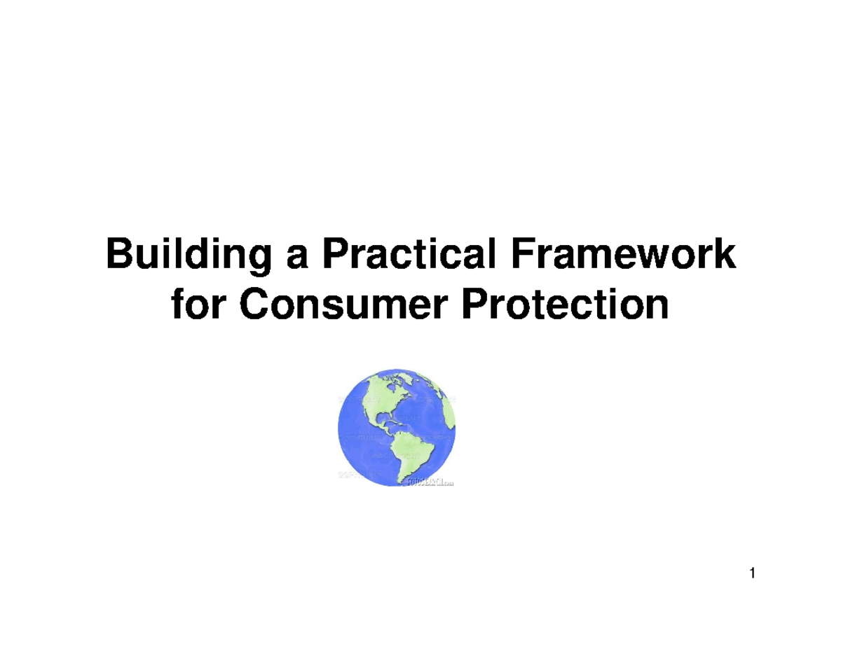Cidip-VII consumer protection united states presentation - Building a ...