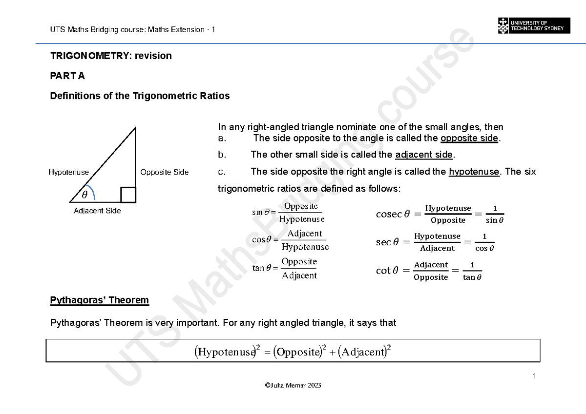 Day 4-5 Trig Func + Eqns - trig function practice - 1 ...