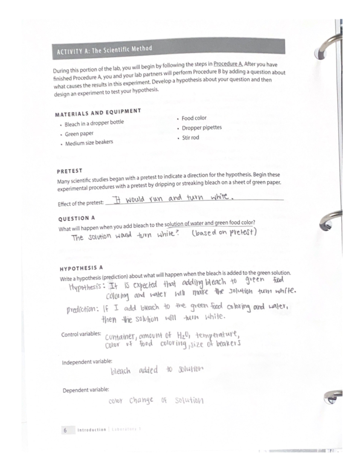 Bio 2100 Lab 1 - csc201 - Studocu