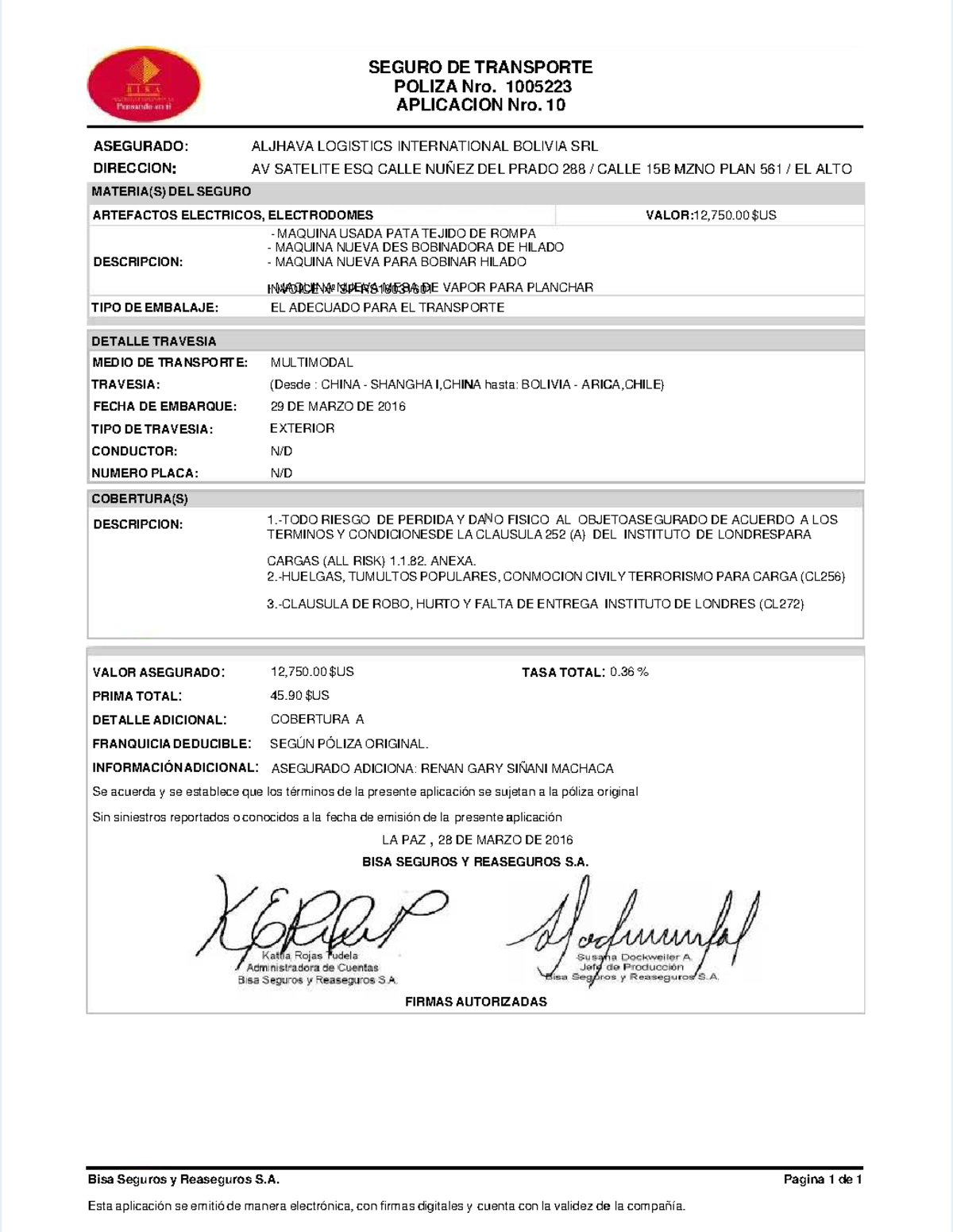 Pdf-seguro-de-transporte-poliza-nro-1005223-aplicacion-nro-10 compress - DETALLE TRAVESIADETALLE ...