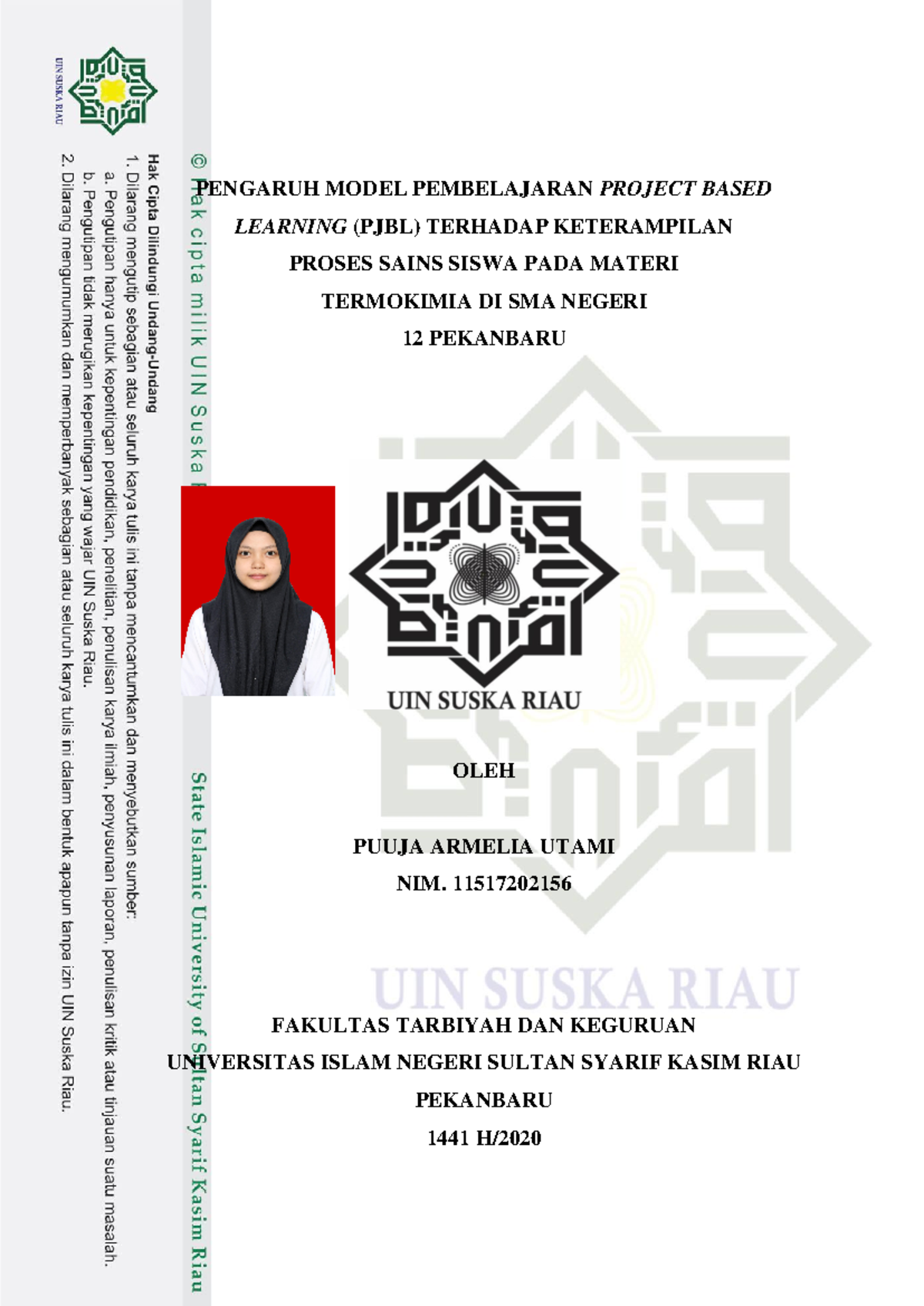 PUJA - kimia - PENGARUH MODEL PEMBELAJARAN PROJECT BASED LEARNING (PJBL ...