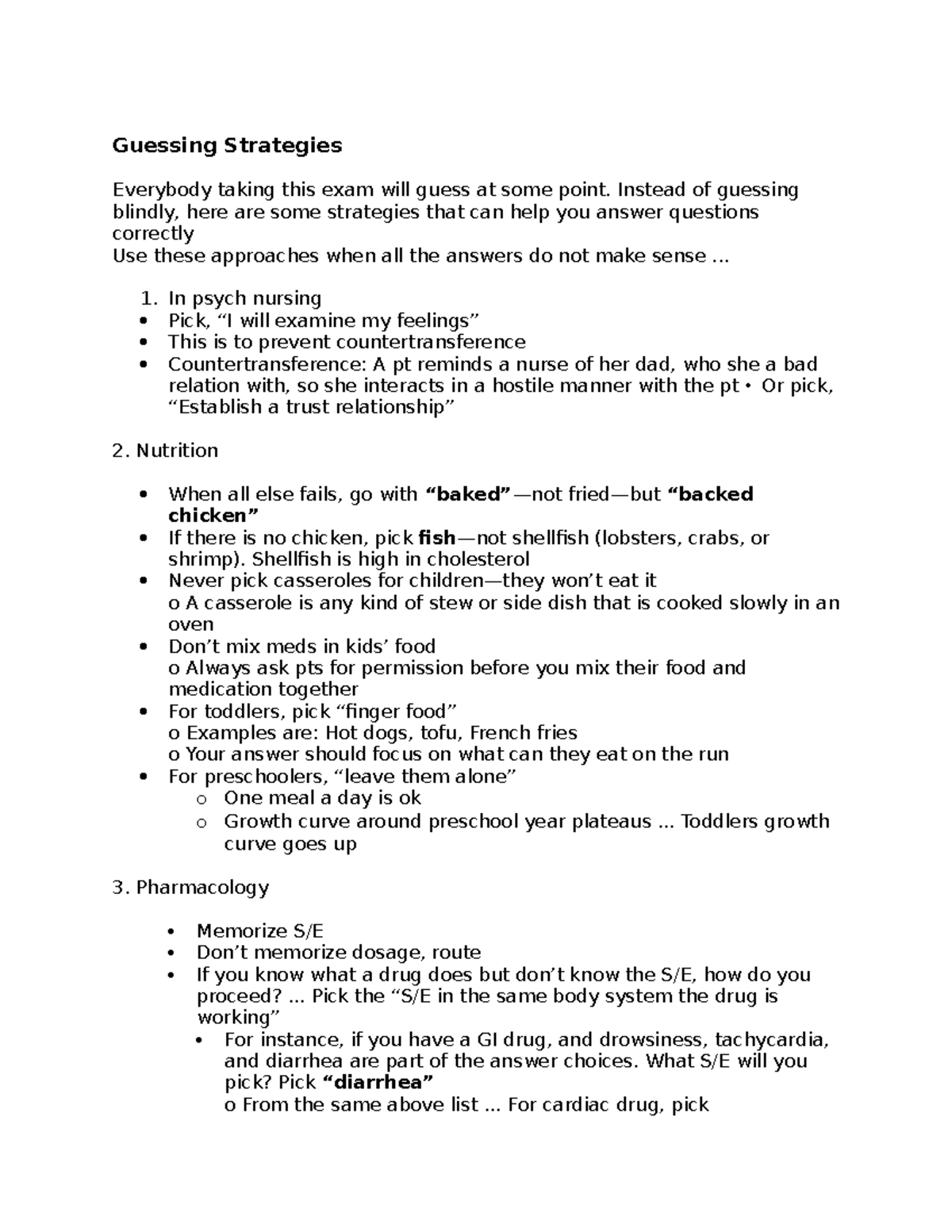 Guessing Strategies Mark K - Guessing Strategies Everybody taking this ...