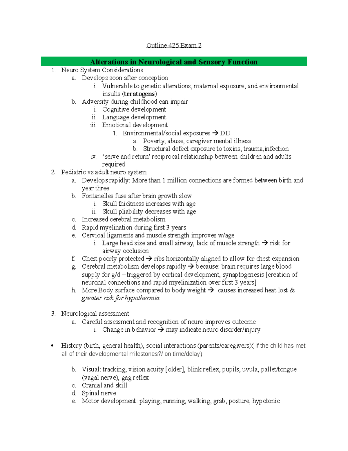 425 Outline Exam 2 (Auto Recovered) - Outline 425 Exam 2 Alterations in ...