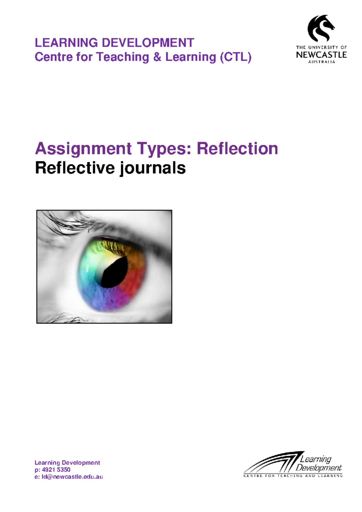 Reflective-Journal- Health - LEARNING DEVELOPMENT Centre for Teaching ...