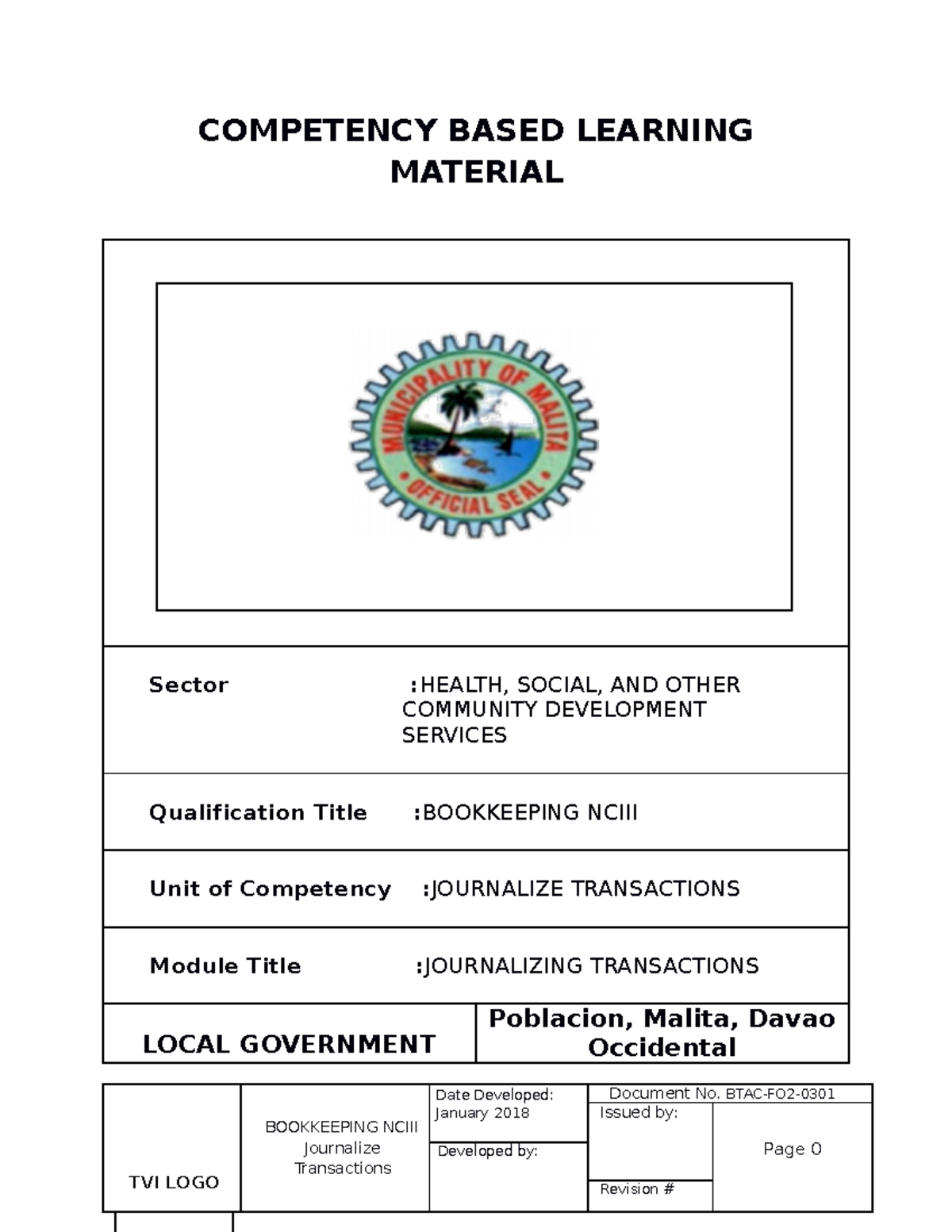 370794373-CBLM-Template - COMPETENCY BASED LEARNING MATERIAL Sector :HEALTH, SOCIAL, AND OTHER ...