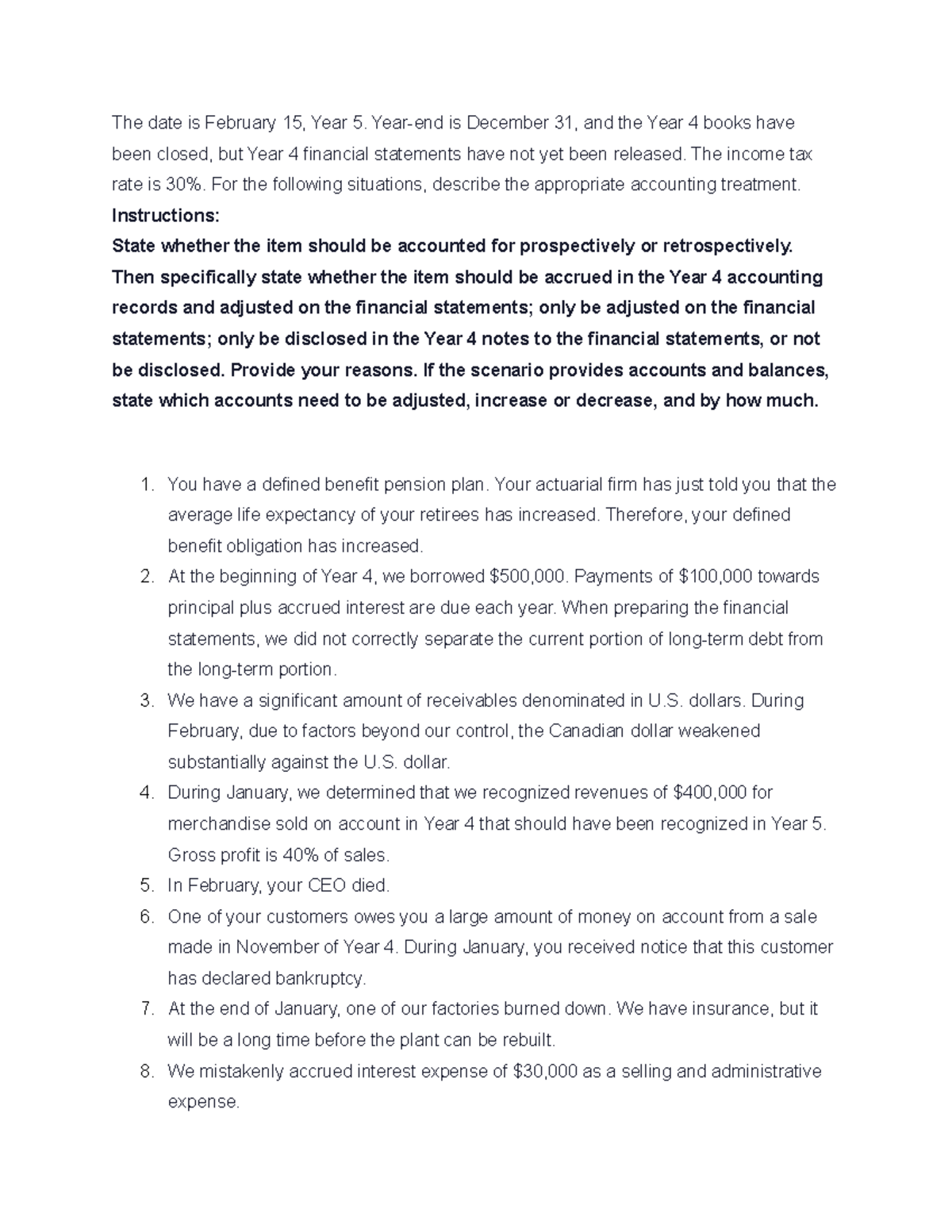 The date is February 15 - This for Accounting Notes - The date is ...
