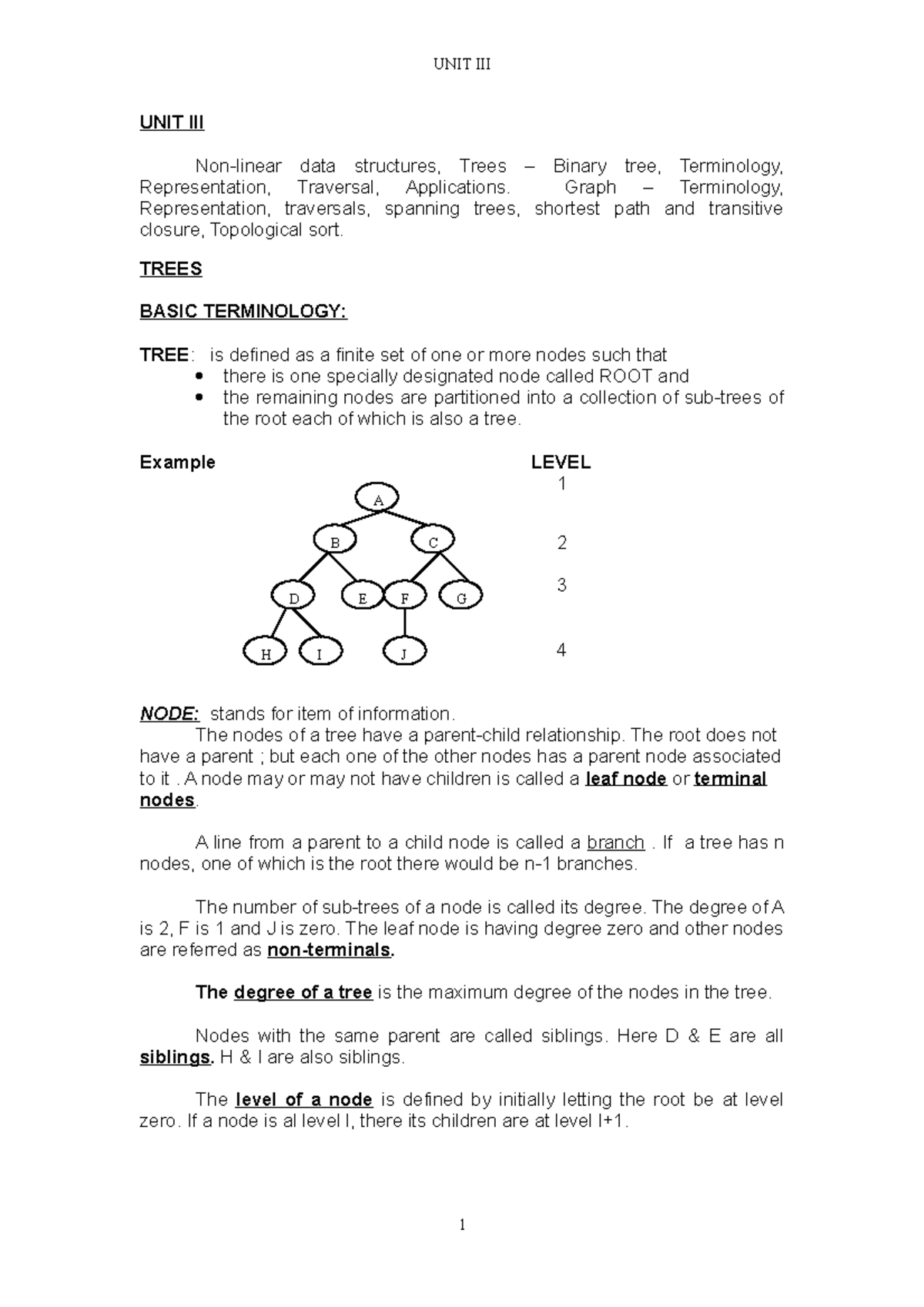 Unit Iii Trees Nary Trees Binary Search Trees Building A Binary Search Tree Tree Unit
