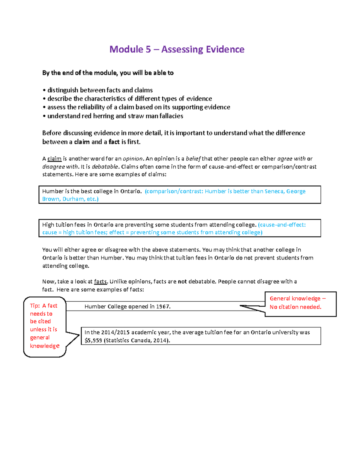 Module 5 – Assessing Evidence. Assignment - Module 5 – A ssessing ...