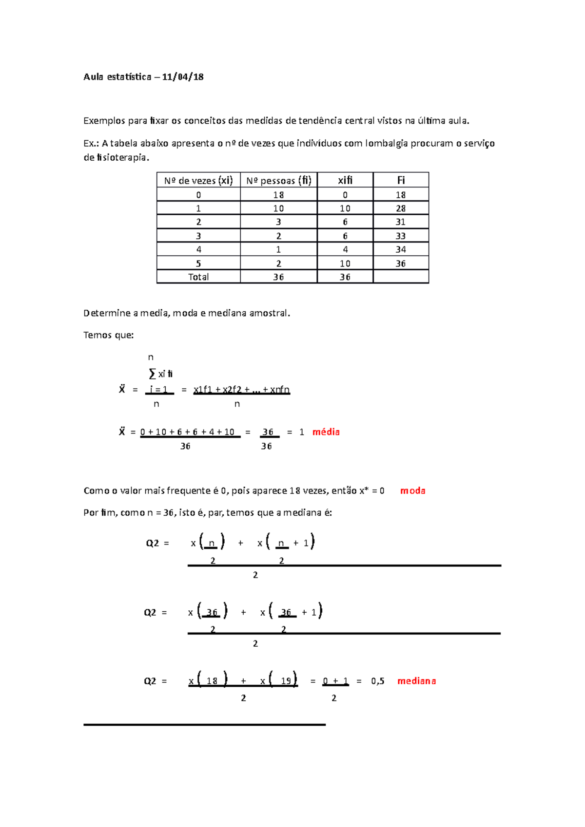 Aula-11apr18 - Anotações de aula 309209 - Aula estatística – 11/04/18 ...