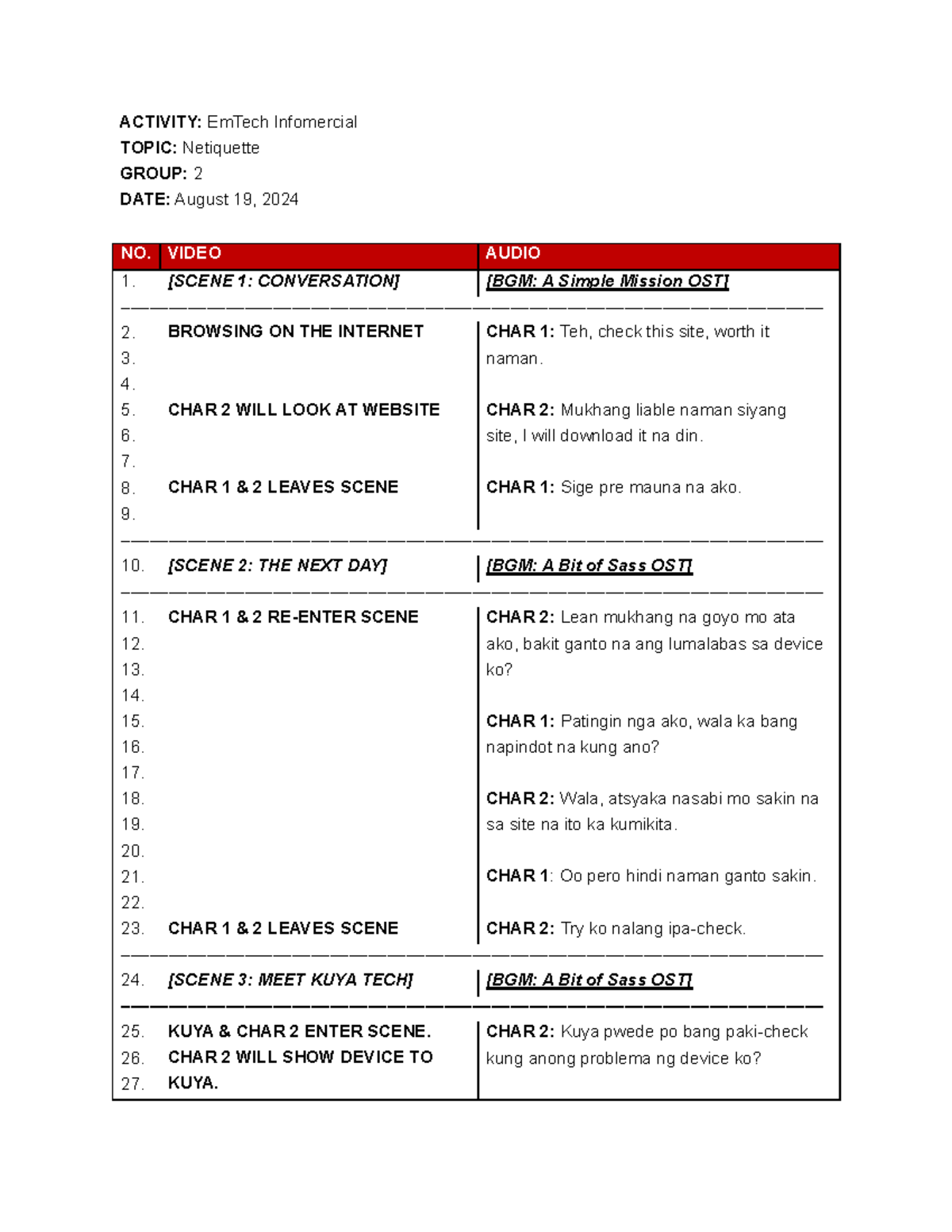 Emtech- Informercial - it just a book - ACTIVITY: EmTech Infomercial ...