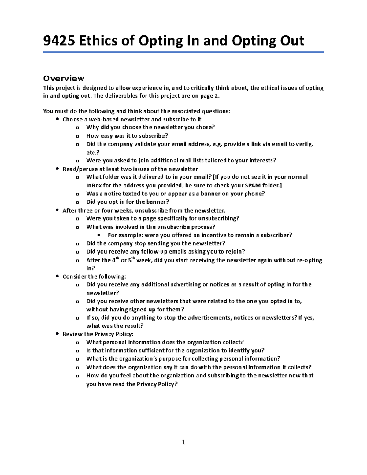 9425 Ethics of Opting In and Opting Out Assignment 8-28-23 - 9425 ... 9425 Ethics of Opting In and Opting Out Assignment 8-28-23 - 9425 ...