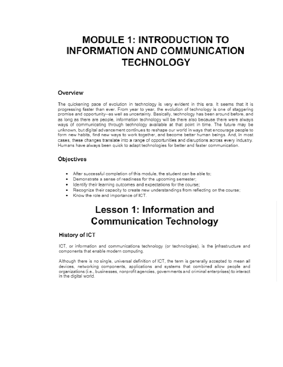 Gee310 - Living in the IT era Module - Studocu