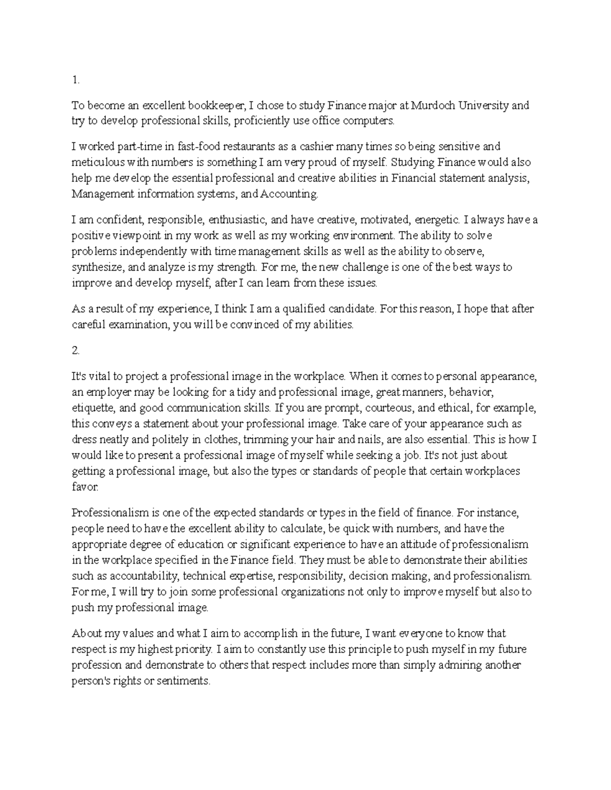 Msp100 assignment 2 ( mini module 4) - MSP100 - Murdoch - Studocu