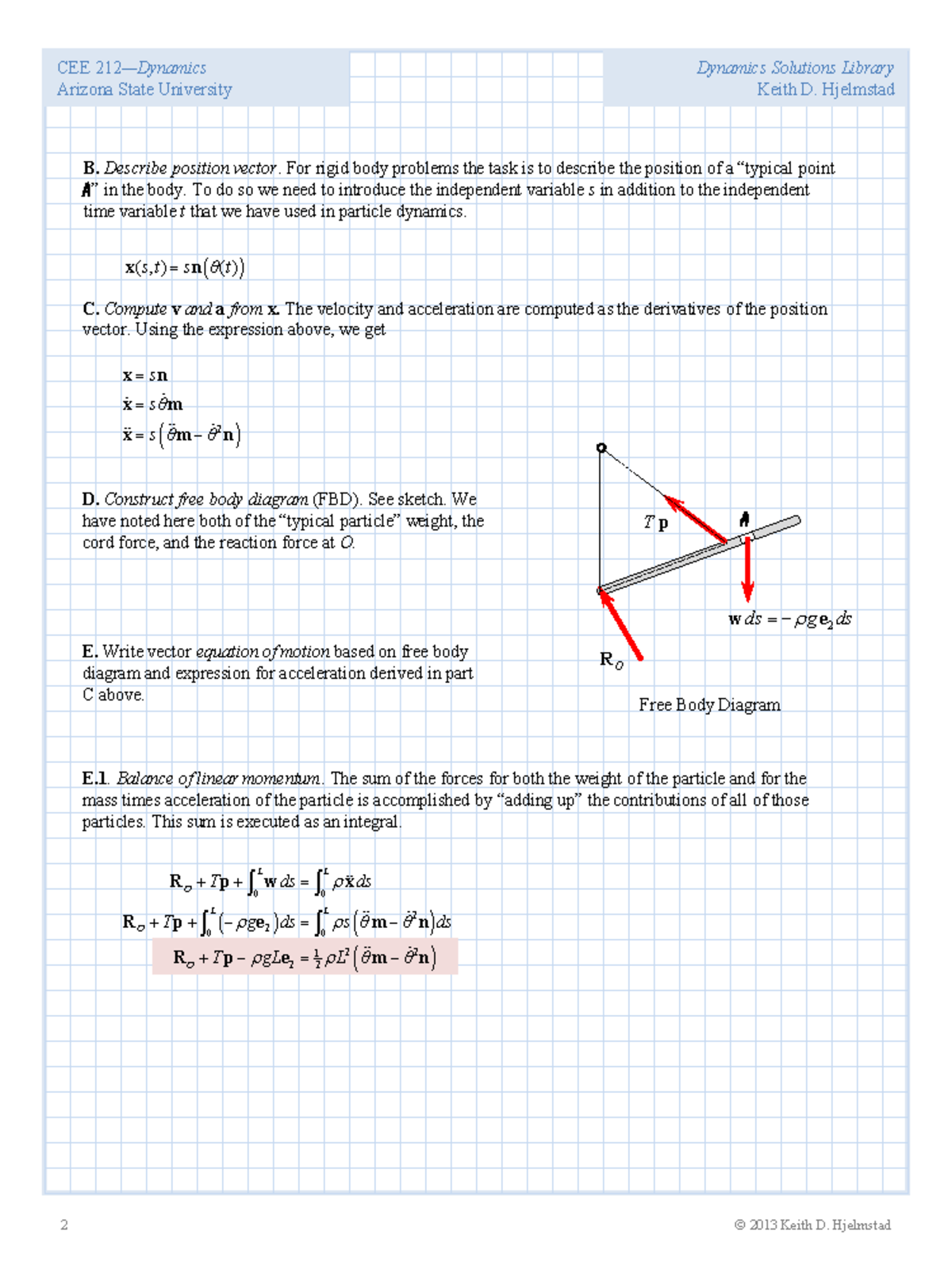 Re2 mod 2 - lecture note review exam 2 for CEE 212 - CEE 212 —Dynamics ...