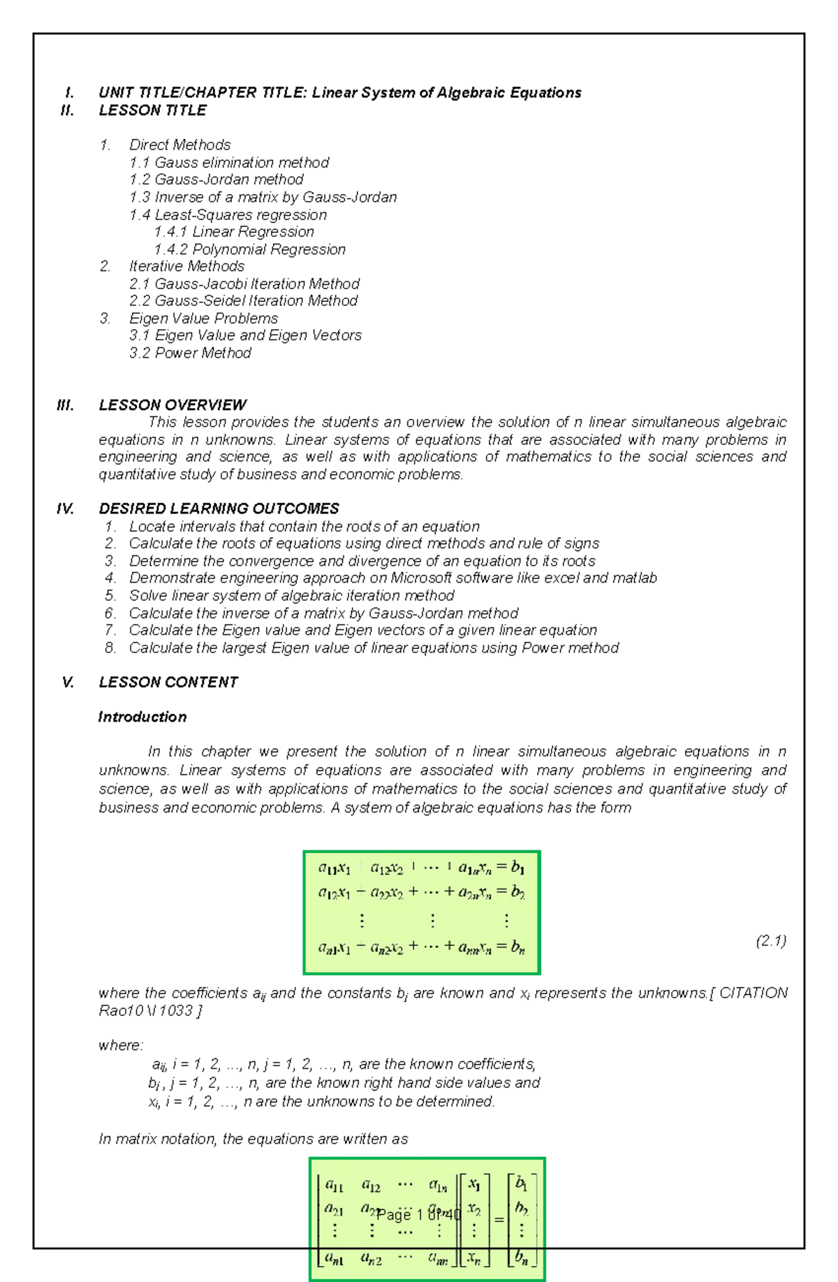 Numerical Methods 3 - These documents was uploaded for reference use ...