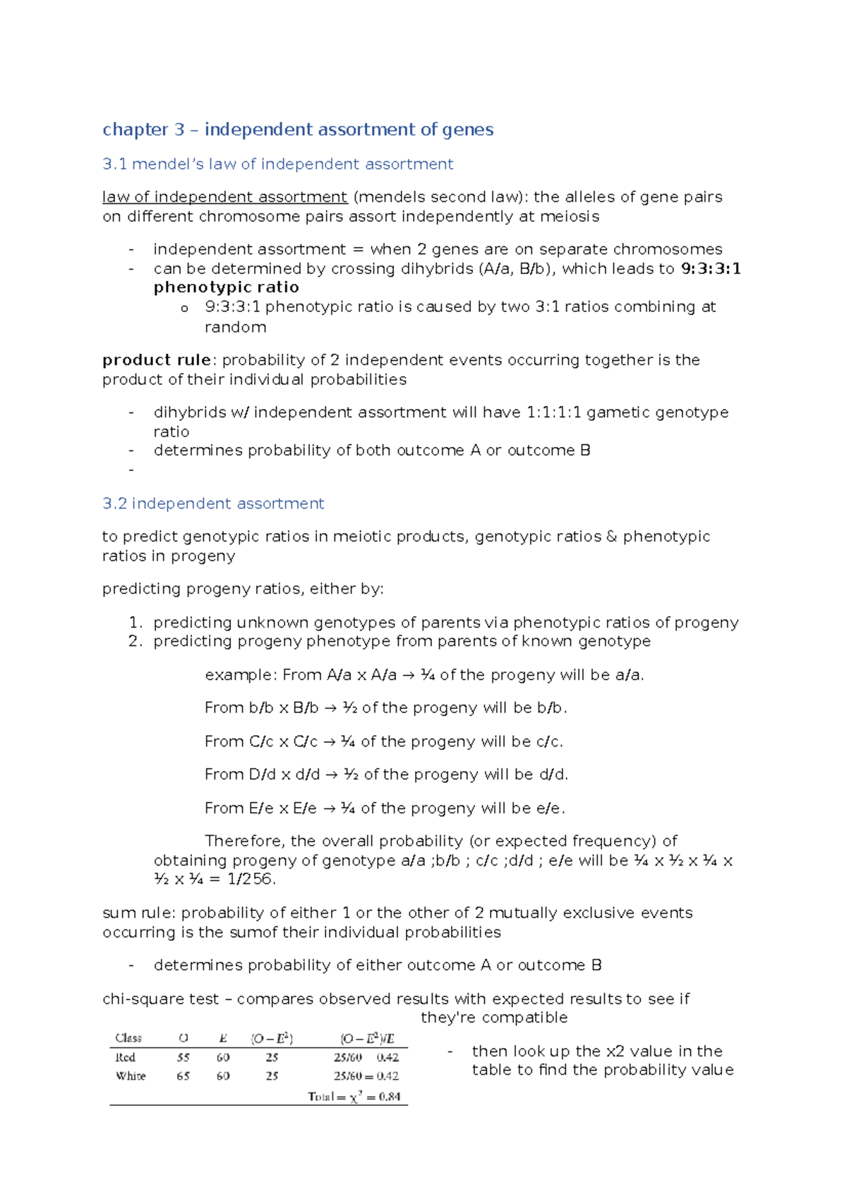 BIOL205 chapter 3 textbook notes - Biol 205 - queensu - Studocu