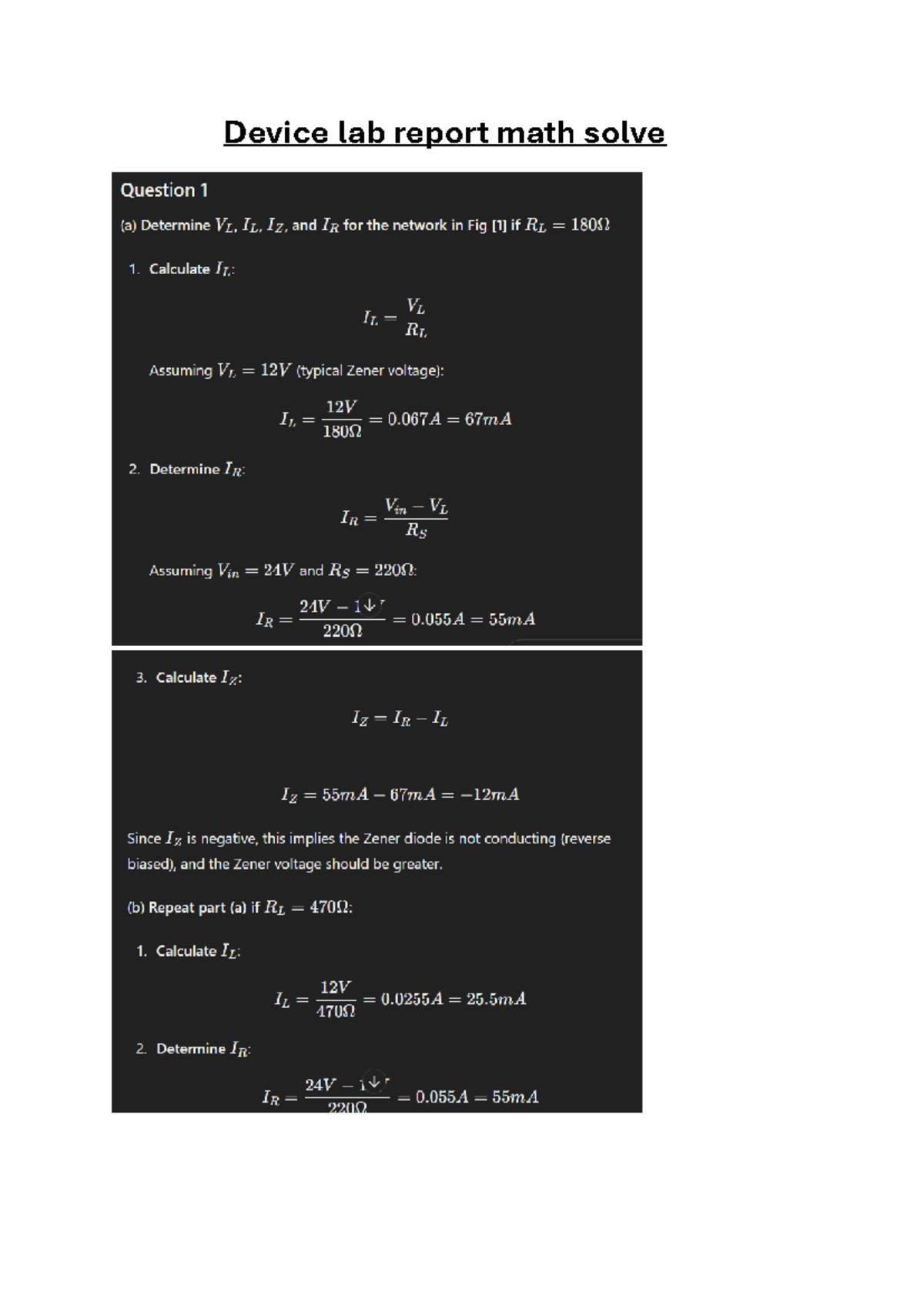 Device LAB Sample Question Answer - Device lab report math solve ...
