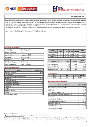 Study Notes for NISM Series V A Mutual F - - Studocu