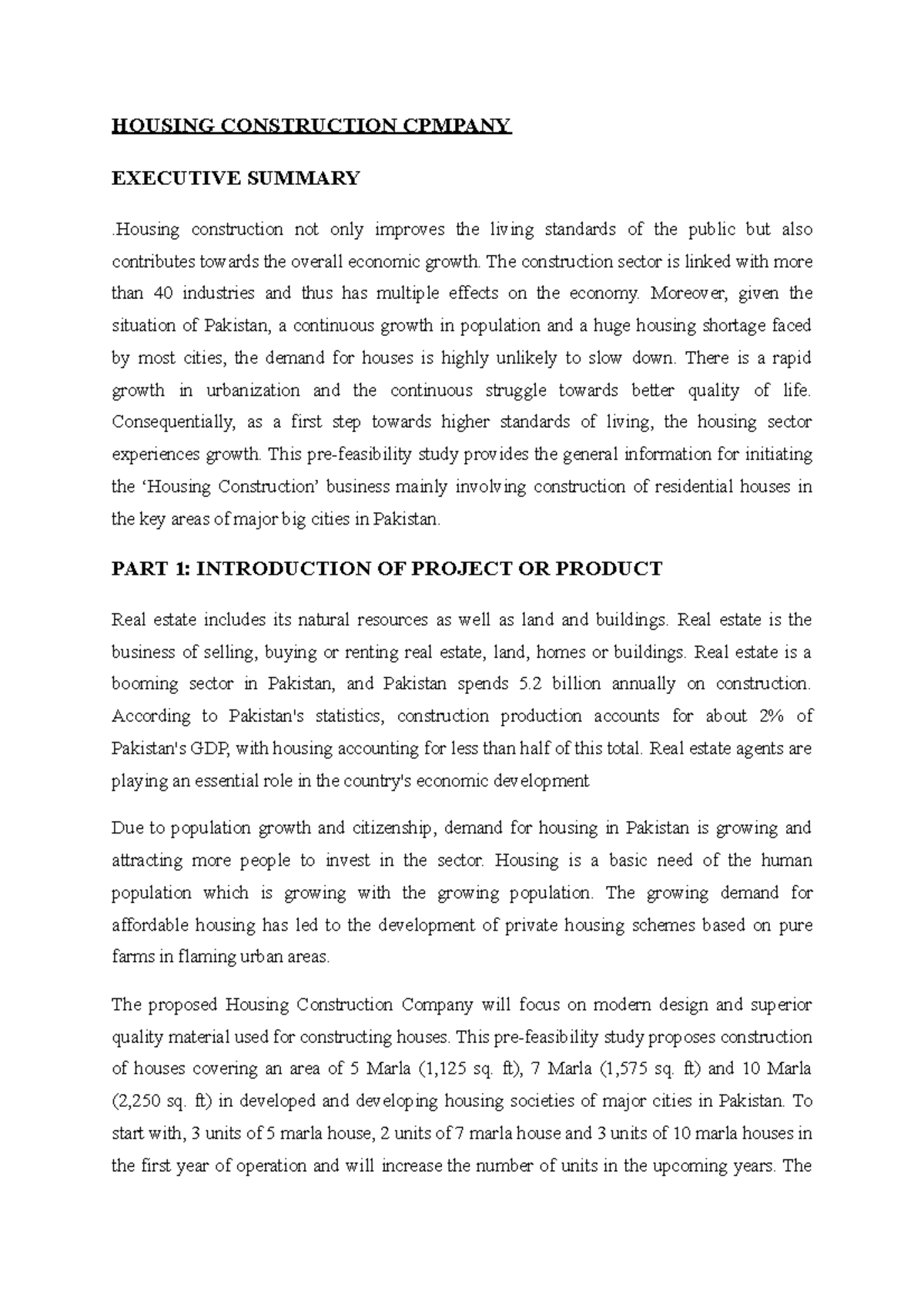 Tender - well informative - HOUSING CONSTRUCTION CPMPANY EXECUTIVE ...