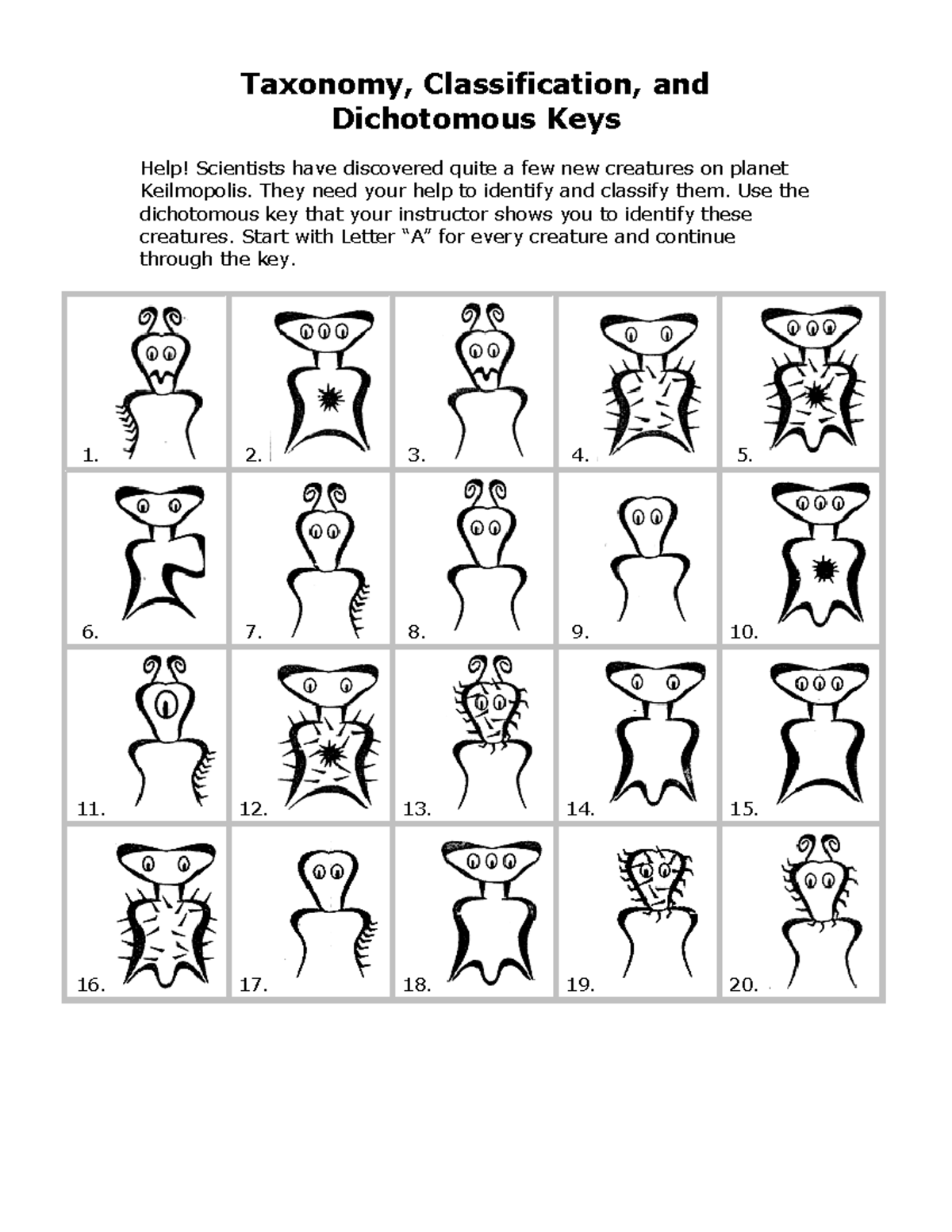 Dichotomous key assignment for web - Taxonomy, Classification, and ...