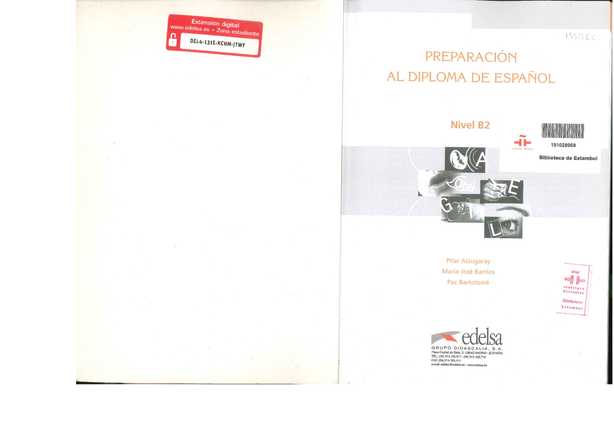 Edelsa b2 dele - Spanish dele b2 - Studocu