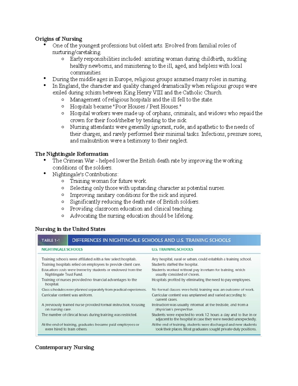 Nursing Foundations - Origins of Nursing One of the youngest ...