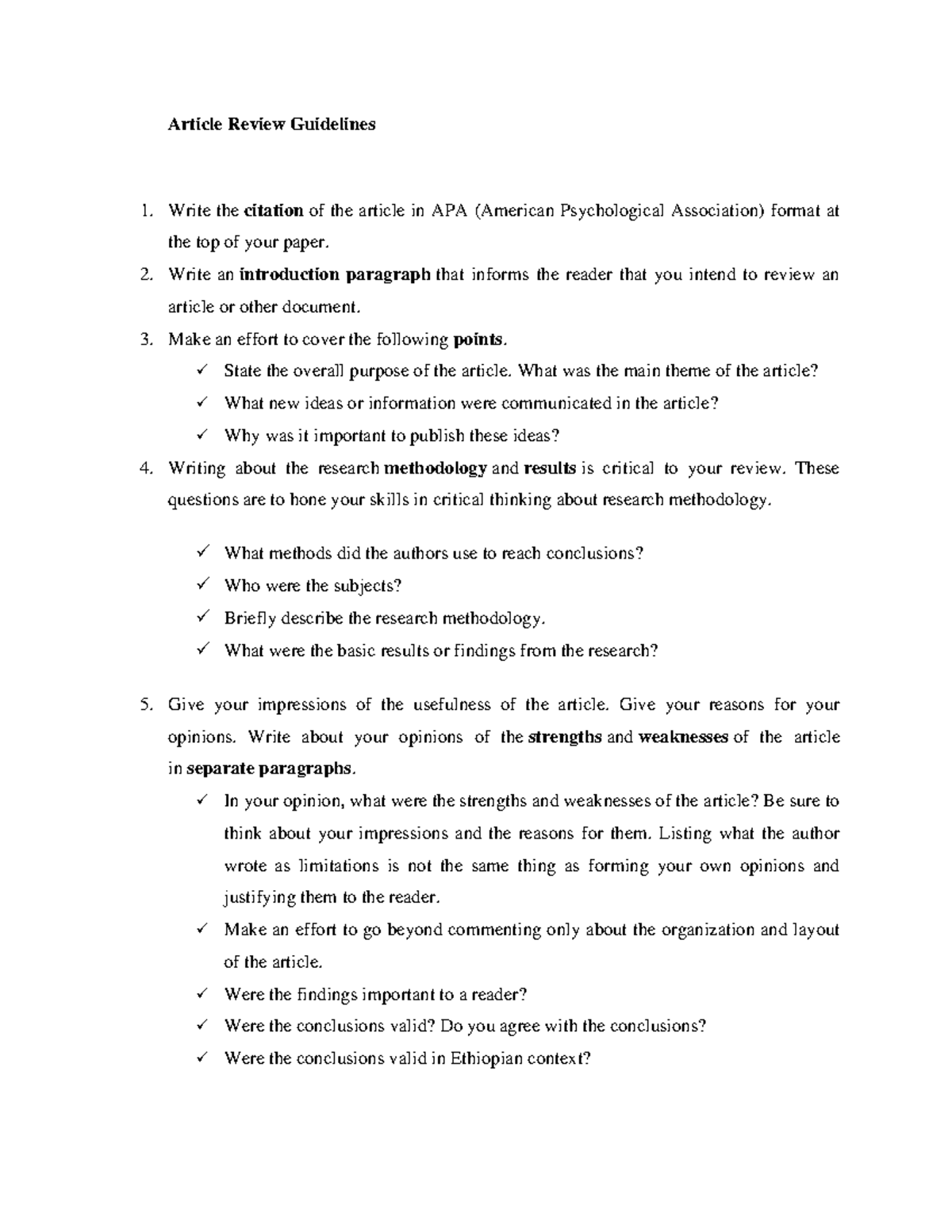 Article Review Guidelines-converted - auditing principles and practices - Studocu