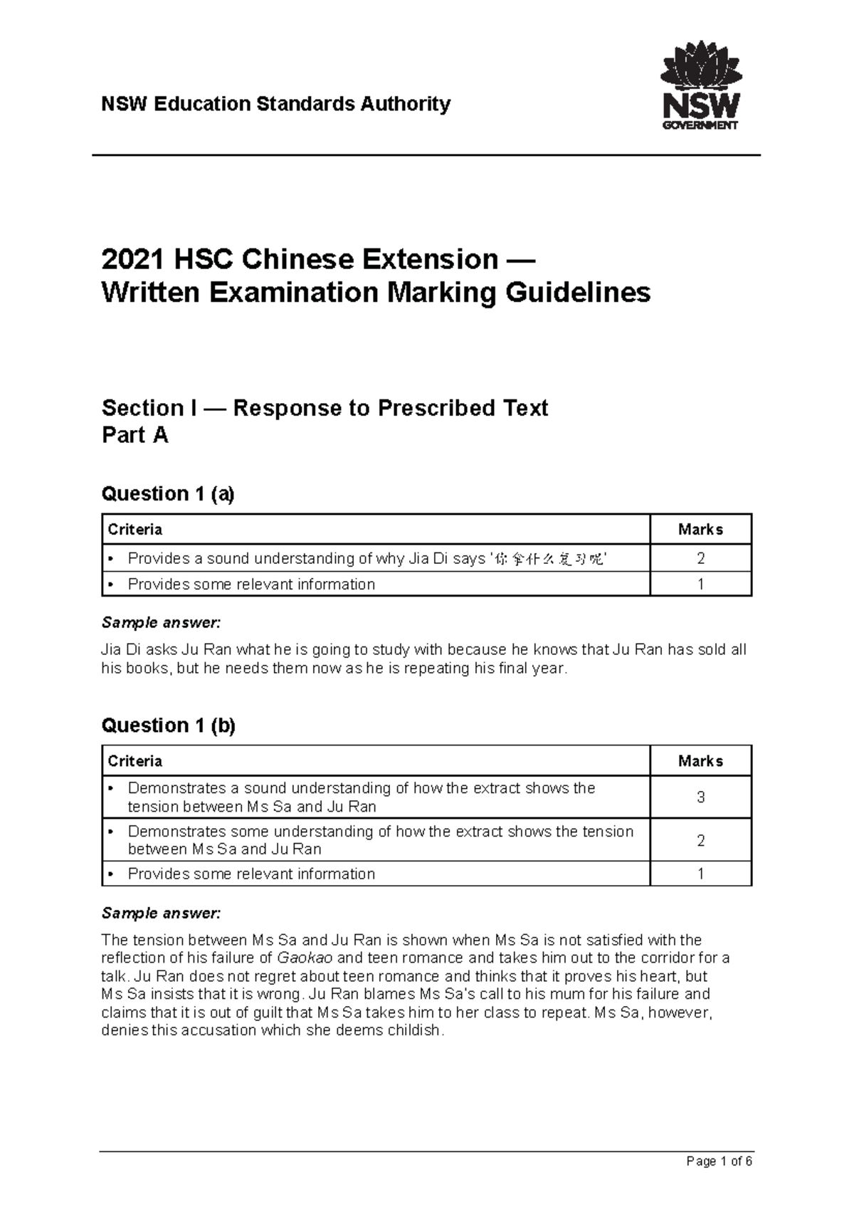 2021 hsc chinese extension mg - NSW Education Standards Authority 2021 ...