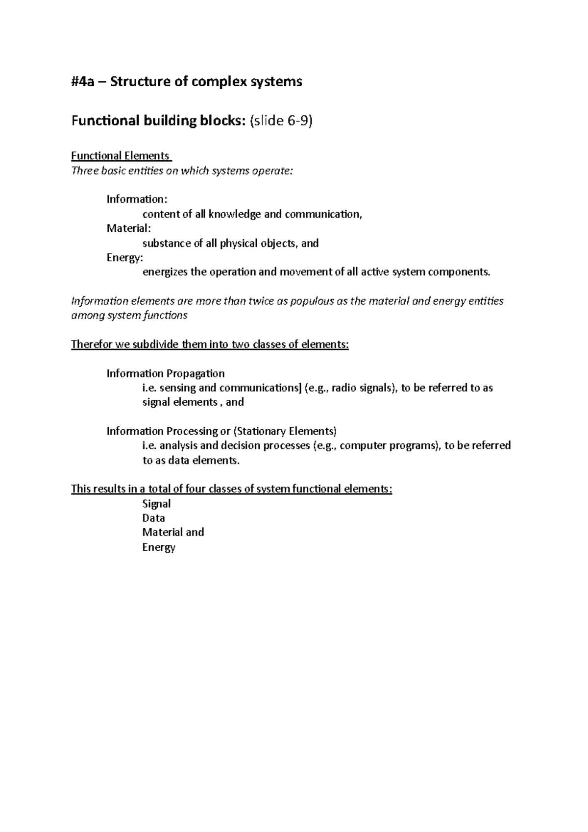 BSS Exam #4a - Summary Engineering management - Structure of complex ...