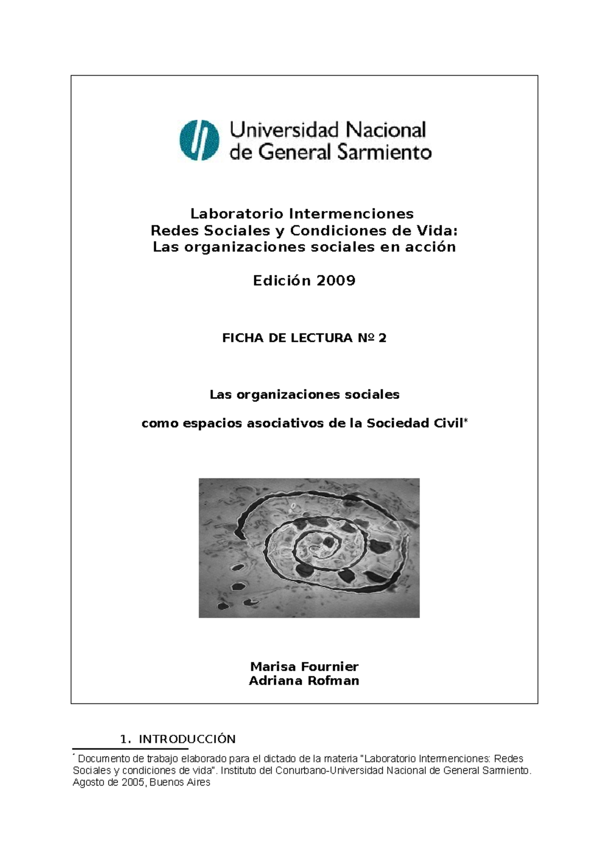 2.4 Fournier - Rofman LAboratorio UNGS ficha Nro 2- 2009 - Laboratorio ...