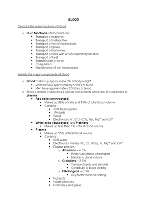 Pdhpe 2020 YR 11 Notes - 1. SKELETAL SYSTEM: There are 206 bones in the ...
