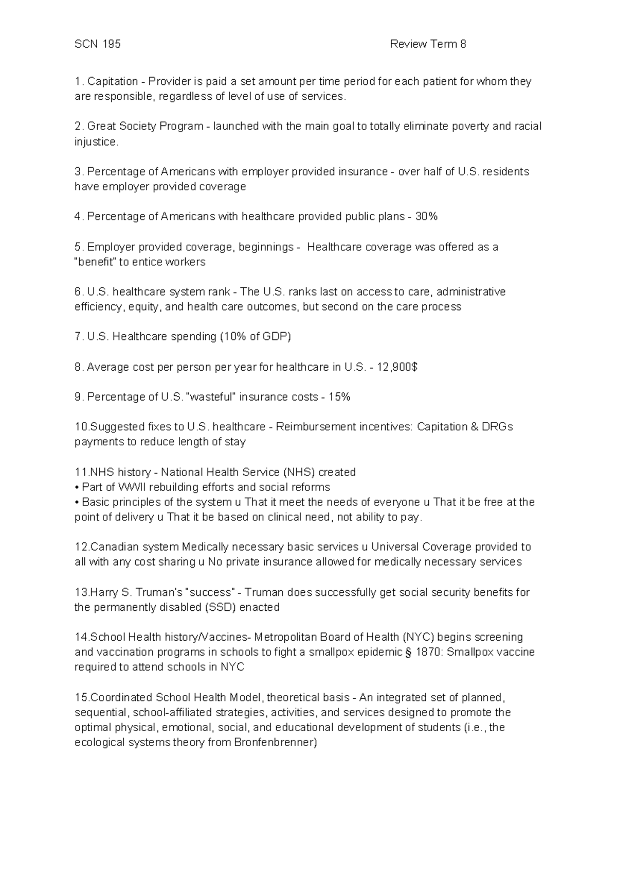 Review Term 8 - Great Society Program - launched with the main goal to ...