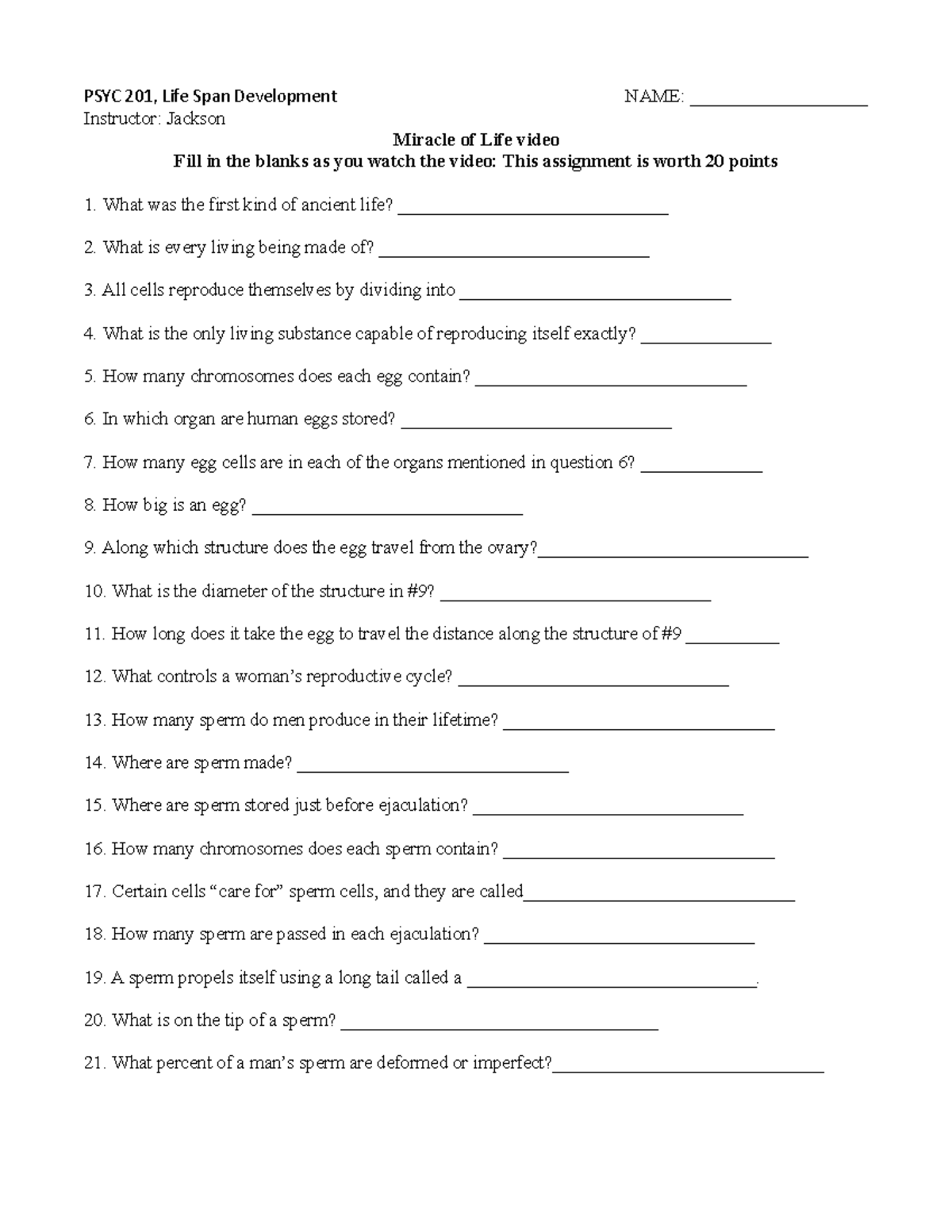 Ch2-Activity Worksheet - PSYC 201, Life Span Development NAME ...