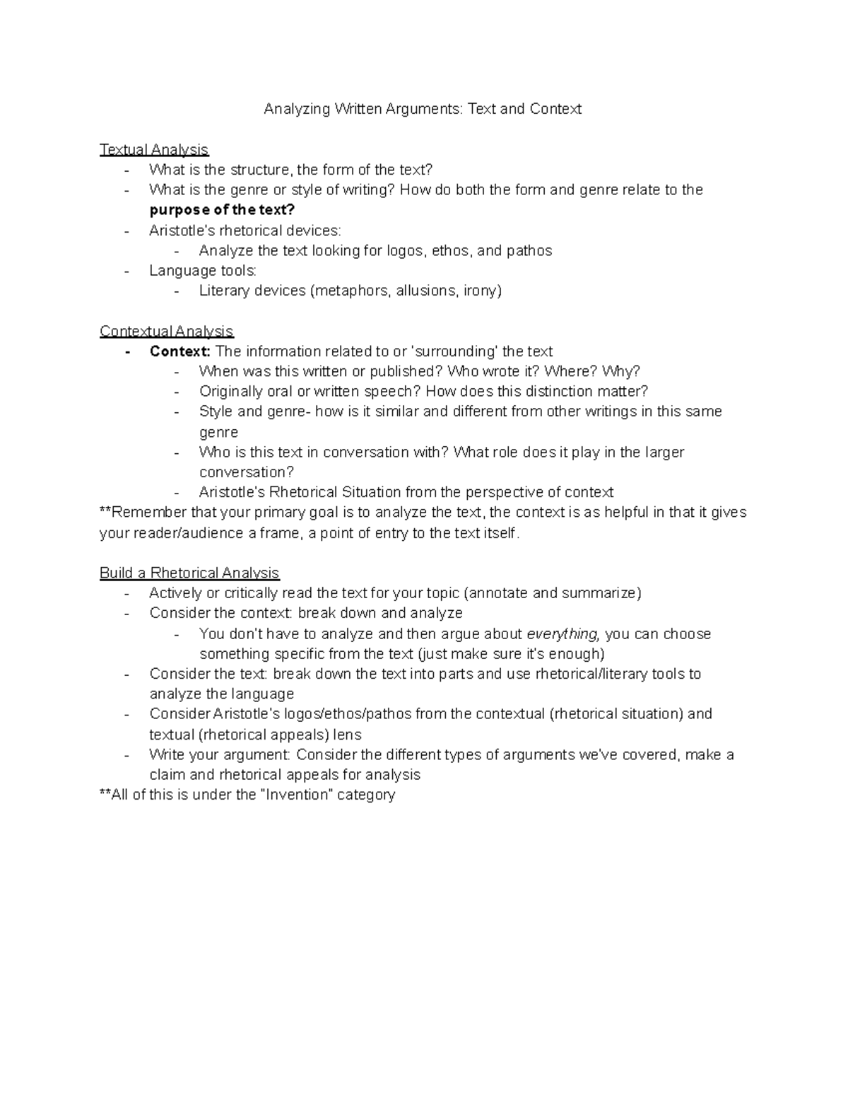 RHET1302 - Analyzing Written Arguments - Analyzing Written Arguments ...