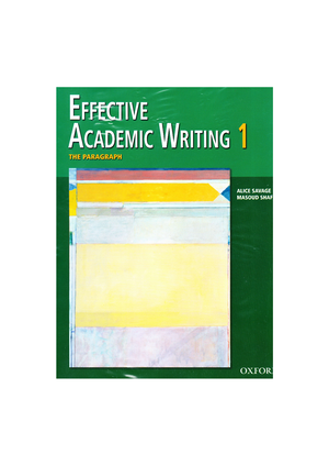 Effective academic writing 2 answer keypdf - - Studocu