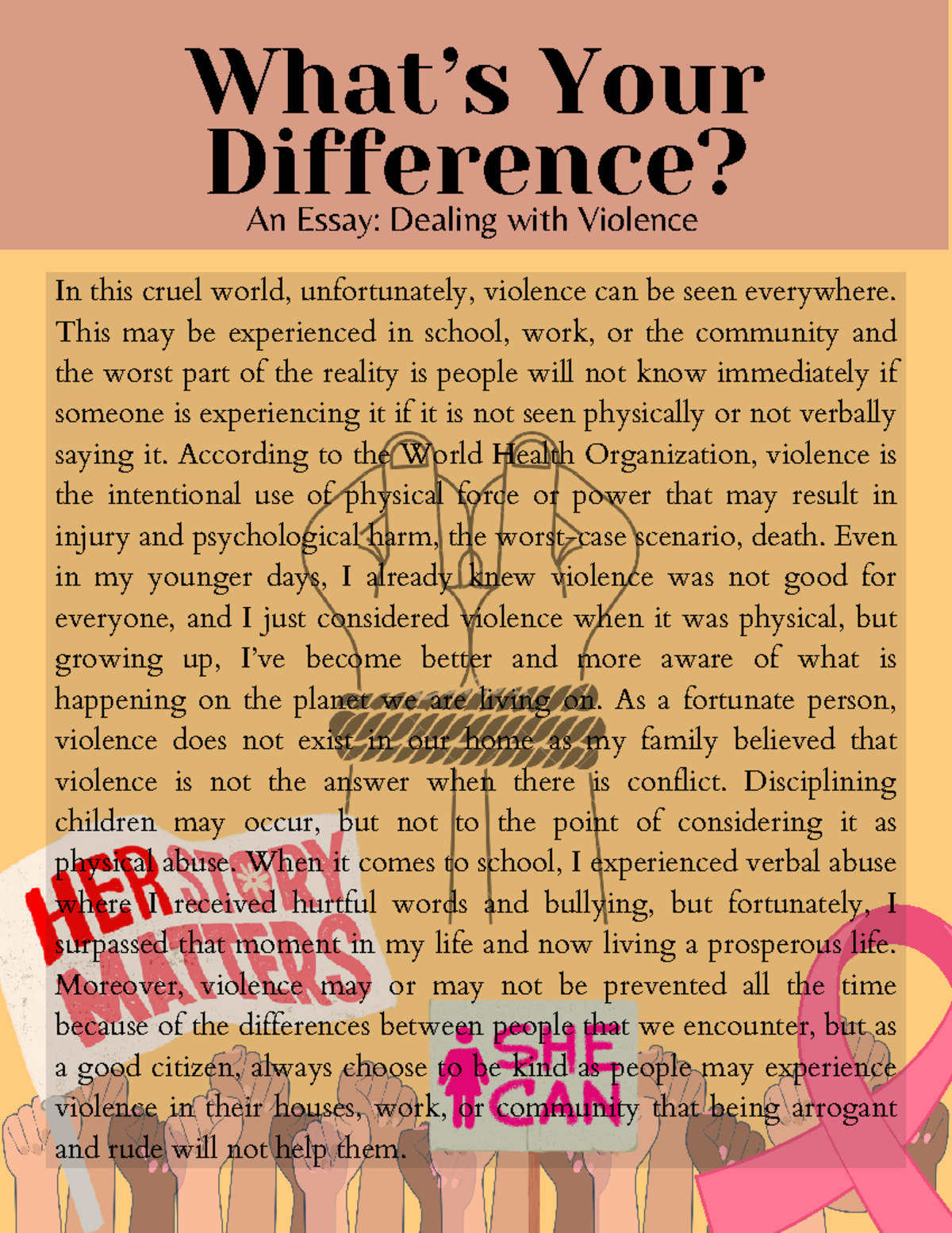 What's your difference? - What’s Your Difference? An Essay: Dealing ...