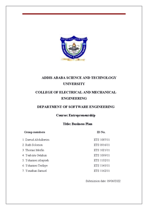 Entrepreneurship module freshman - Entrepreneurship Ministry of Science ...