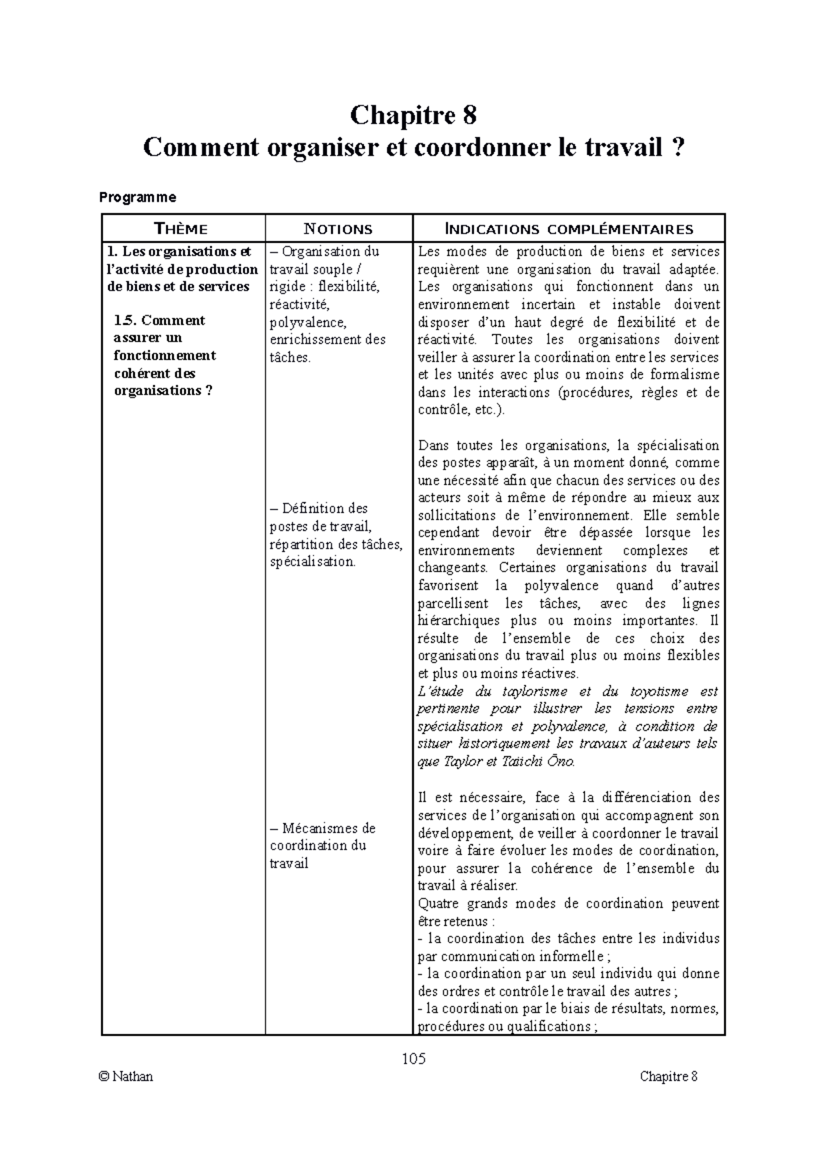 09167643 009 chap08 - SYNTH7SE DU CHAPITRE 8 DU PROGRAMME DE MANAGEMENT - Chapitre 8 Comment ...